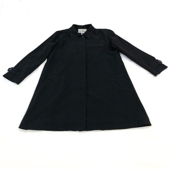 L.L. Bean | Jackets & Coats | Ll Bean Black Vintage Hidden Button ...